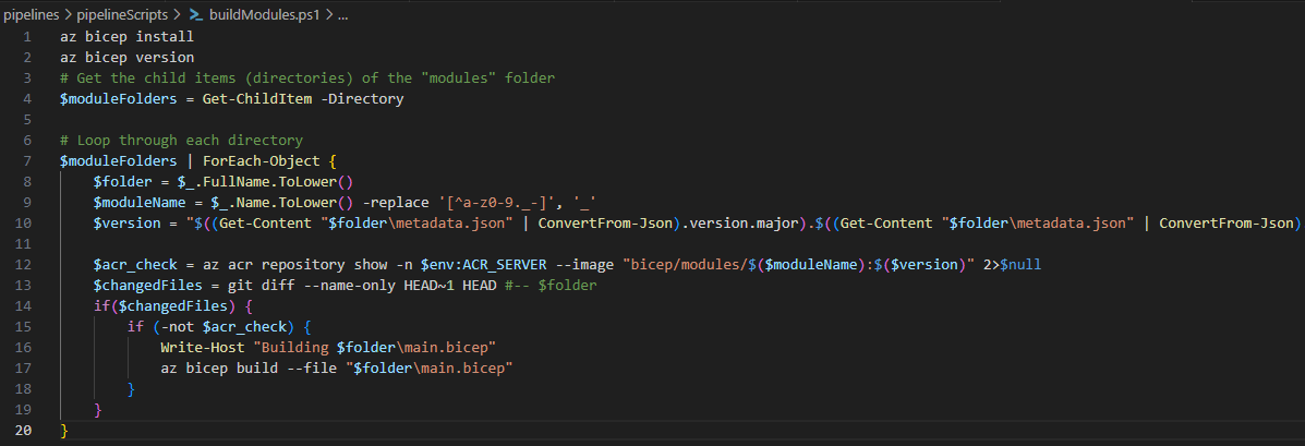 Azure Bicep Modules development using ACR and DevOps