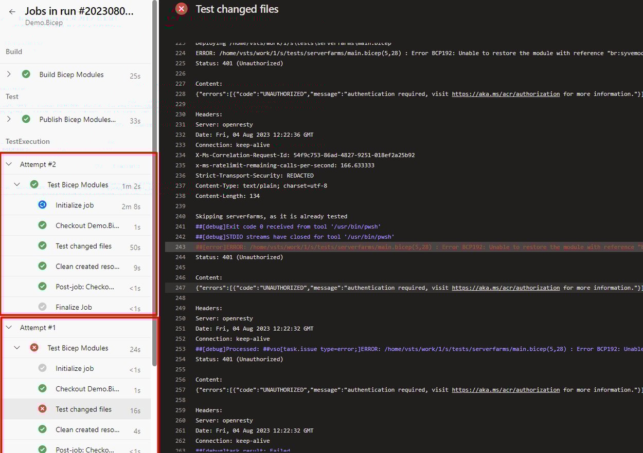 Azure Bicep Modules development using ACR and DevOps