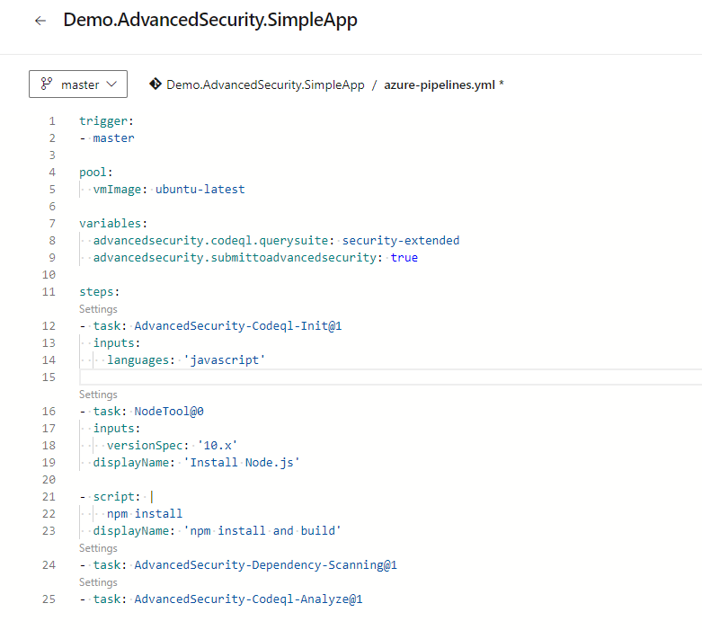 Advanced Security for Azure DevOps